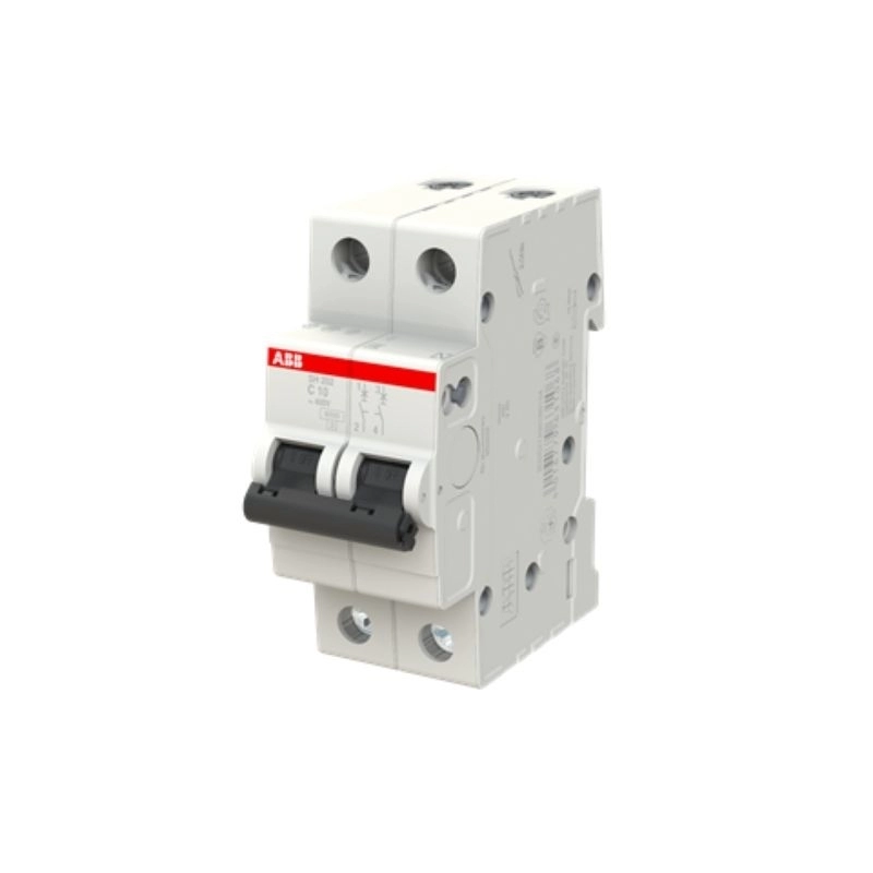 Interruptor Termomagnético SH202L-C10 bipolar 10A 4,5kA curva C | ABB | BP Soluciones Eléctricas